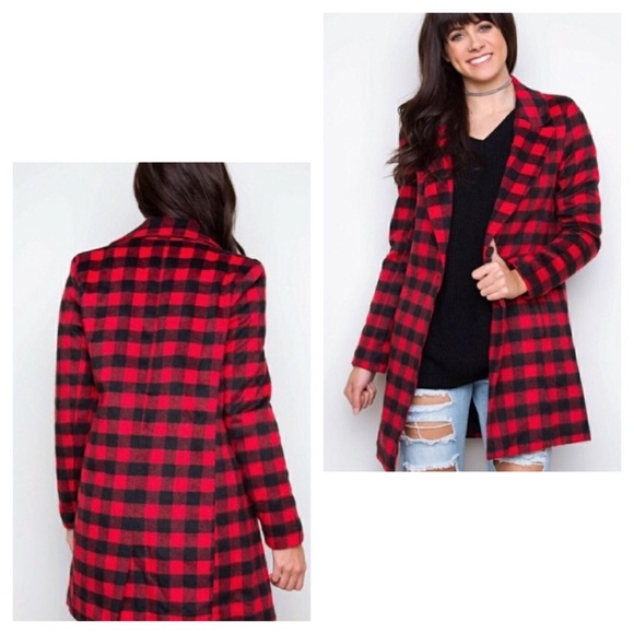 Love Tree | Jackets & Coats | New Love Tree Checkered Buffalo Plaid ...